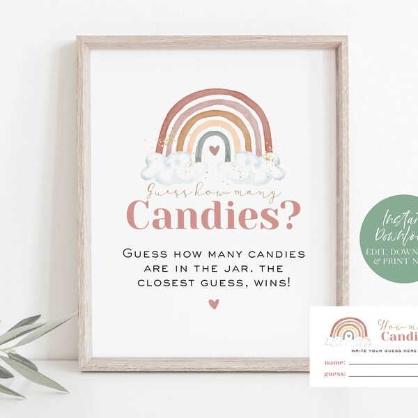 Baby Shower Candy Game - Etsy