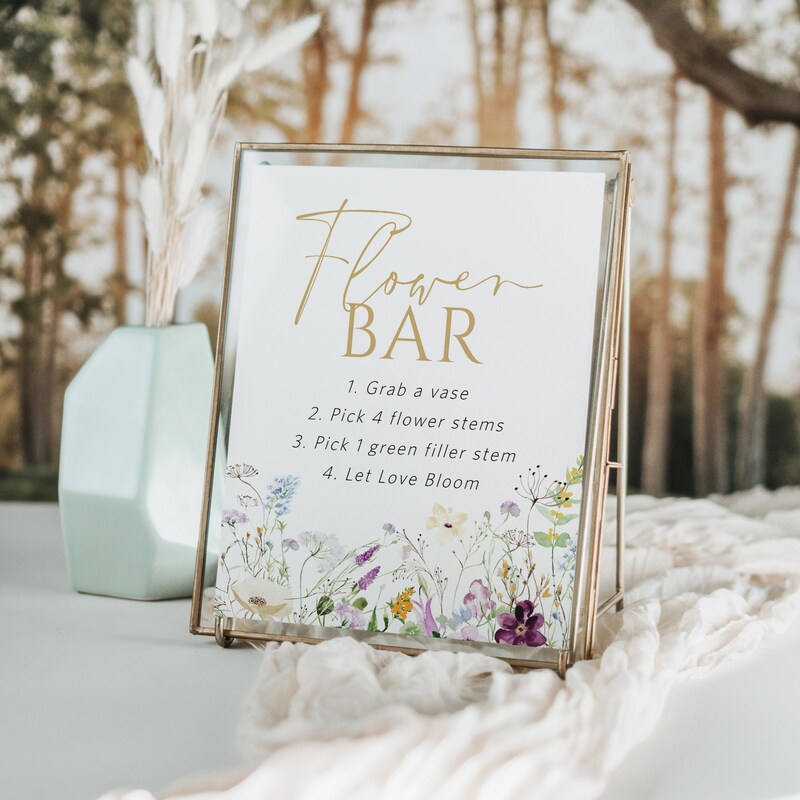 Flower Bar Sign - Etsy