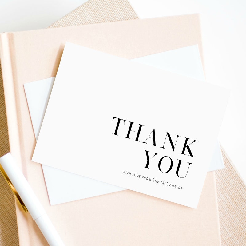 Modern Thank You - Etsy