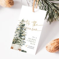 Editable Tis the Seasoning Tag, Printable Christmas Gift, Holiday ...