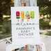 Popsicle Baby Shower Welcome Sign Icecream Welcome Poster - Etsy