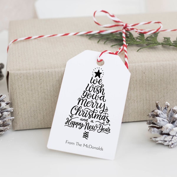 Personalized Christmas Tags - Etsy