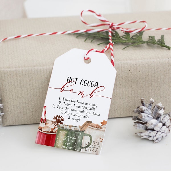 Hot Cocoa Bomb Tags - Etsy