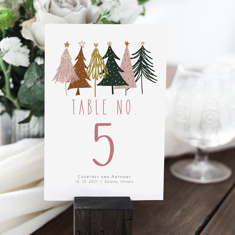 Table Numbers Printable - Etsy