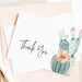 Cactus Thank You Card, Printable Thank You, Summer Folded Thank You ...