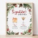 Christmas Signature Drinks Sign, Editable Signature Drinks Template ...