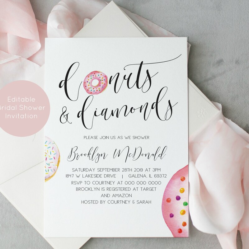 Donut Invitation - Etsy