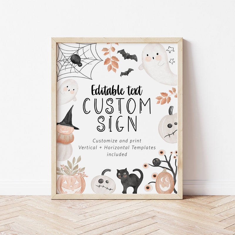 Cute Halloween Poster - Etsy