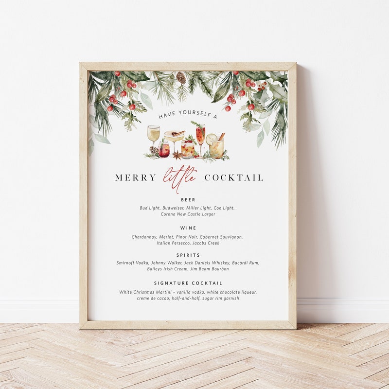 Christmas Cocktail - Etsy