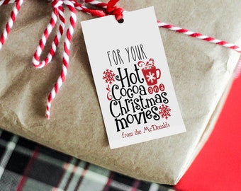 Christmas Gift Tags Snowman Soup Hot Cocoa Teacher Classroom - Etsy