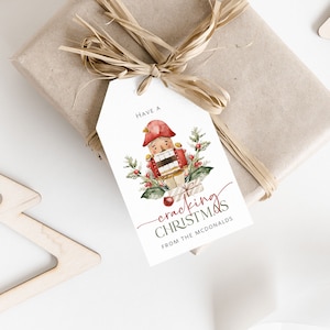Nutcracker Christmas Gift Tag, Printable Christmas Tags, Christmas Gift ...
