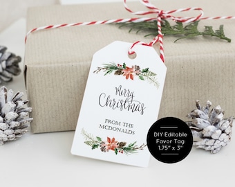 Christmas gift tag | Etsy