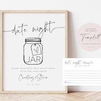 Modern Date Night Heart Sign, Wedding Date Night Sign, Wedding Date ...