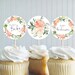 Peach Baby Shower Cupcake Toppers Printable Cupcake Toppers - Etsy