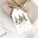 Christmas Trees Tag, Christmas Gift Tag, Holiday Gift Tag Template ...