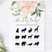 Baby Animal Names Baby Shower Game, Floral Baby Shower Games, Baby ...