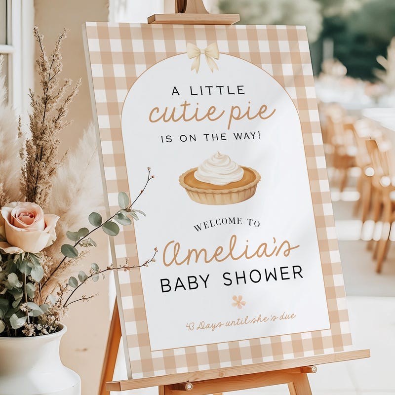 Cutie Pie Shower Signs - Etsy
