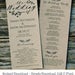 Wedding Program Printable Rustic Wedding Program Template | Etsy
