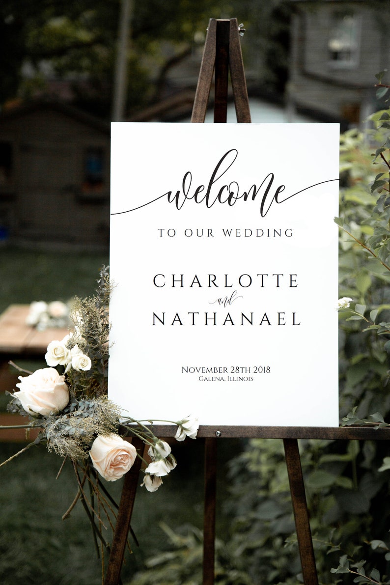 Printable Wedding Welcome Sign Welcome to our Wedding Poster | Etsy