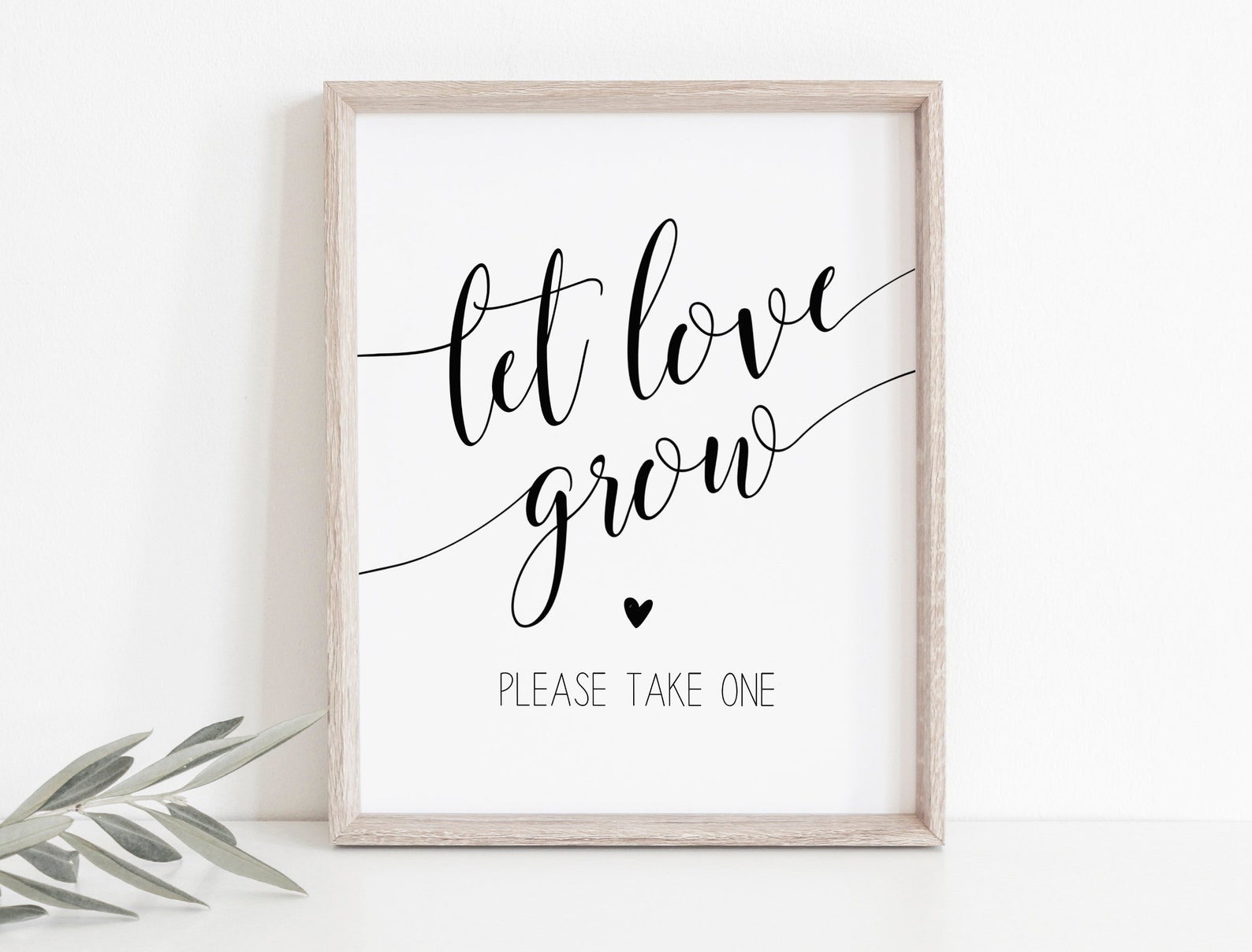 Let Love Grow Sign Wedding Favors Sign Wedding Sign - Etsy