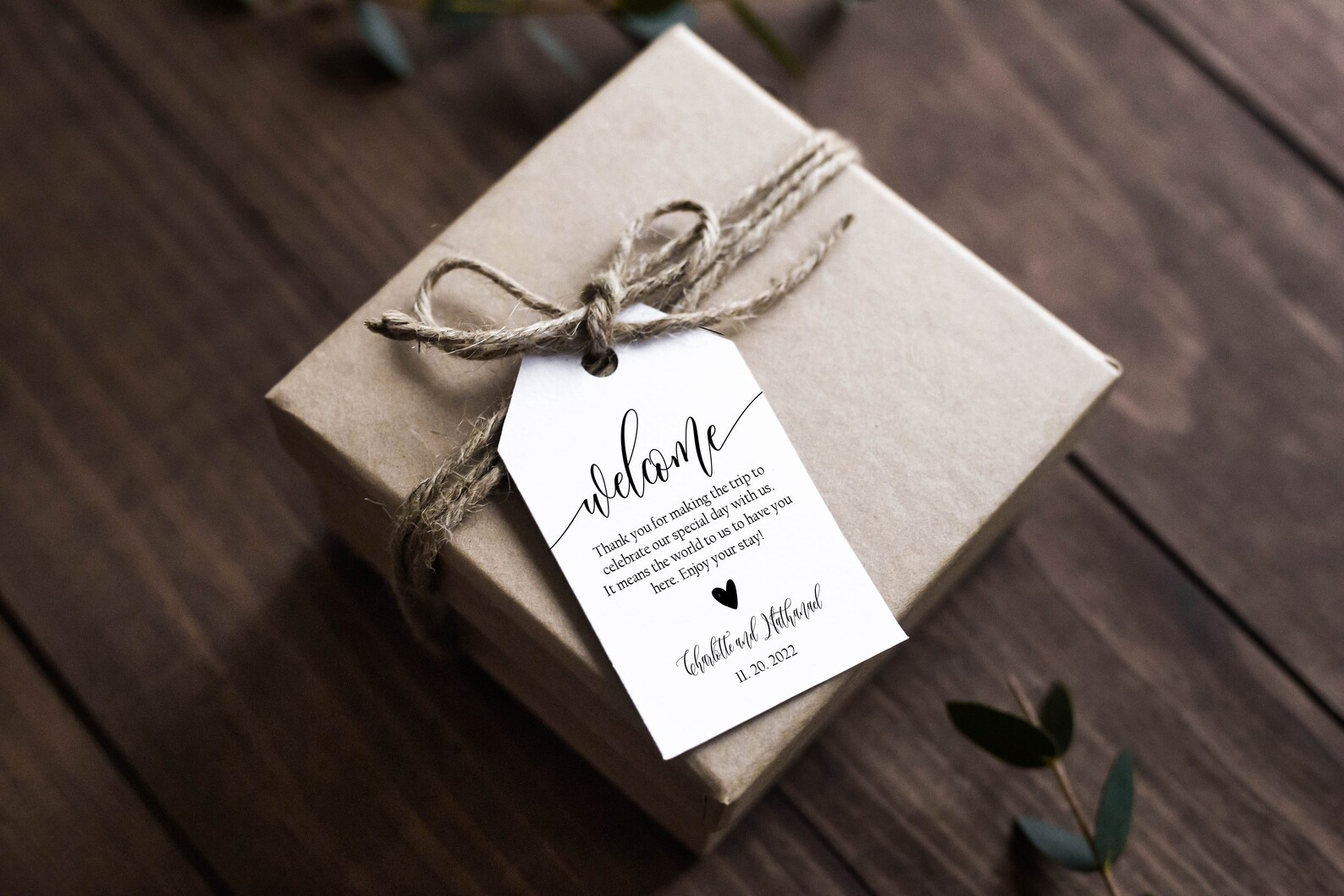 Wedding Welcome Tag, Printable Welcome Tag Template, Wedding Welcome ...