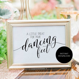 Dancing Feet Sign, Wedding Dancing Feet Sign Template, Wedding Sign ...