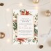 Christmas Party Invitation, Rustic Christmas House Party Invitation ...