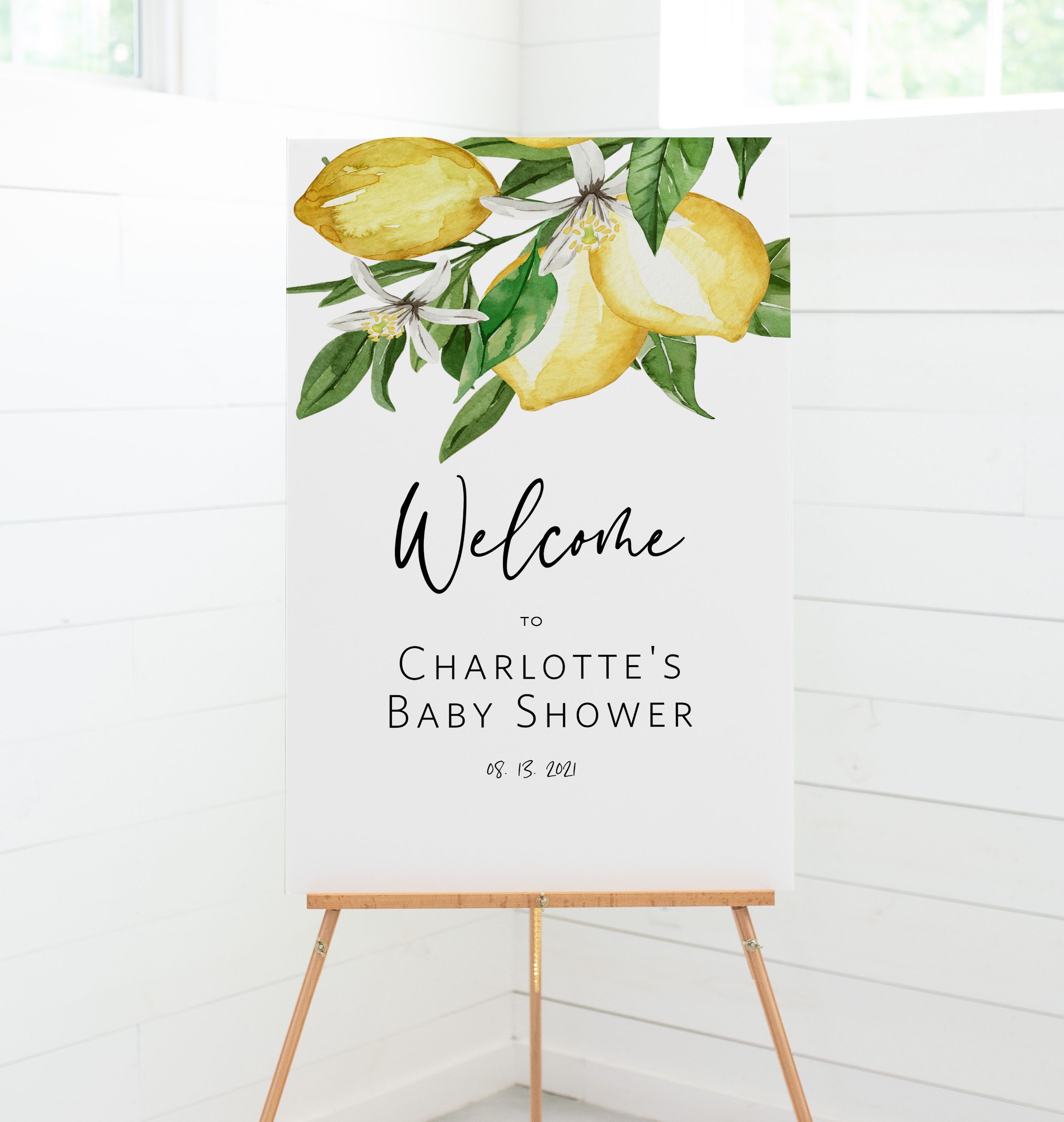 Lemon Welcome Sign, Citrus Welcome Poster, Templett Welcome Sign, 4 ...