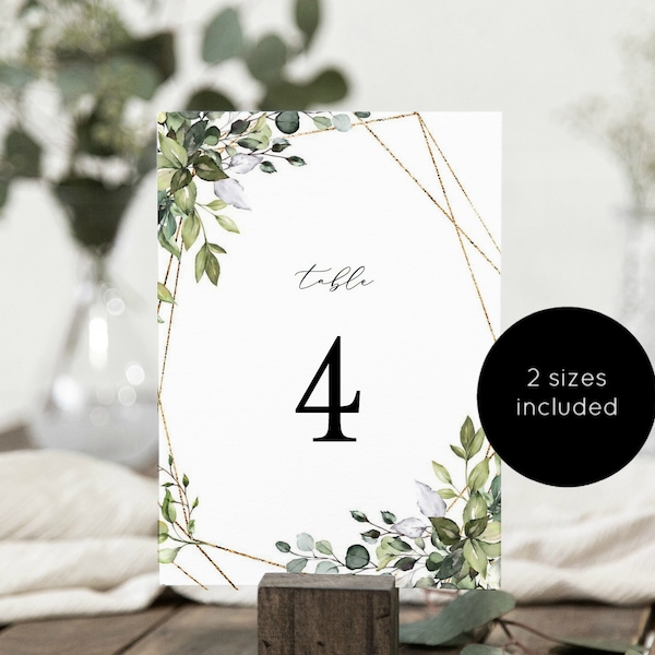 Geometric Table Numbers - Etsy