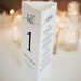 Southern Wedding Tri-fold Table Number, Tri-fold Table Menu, Triangle ...