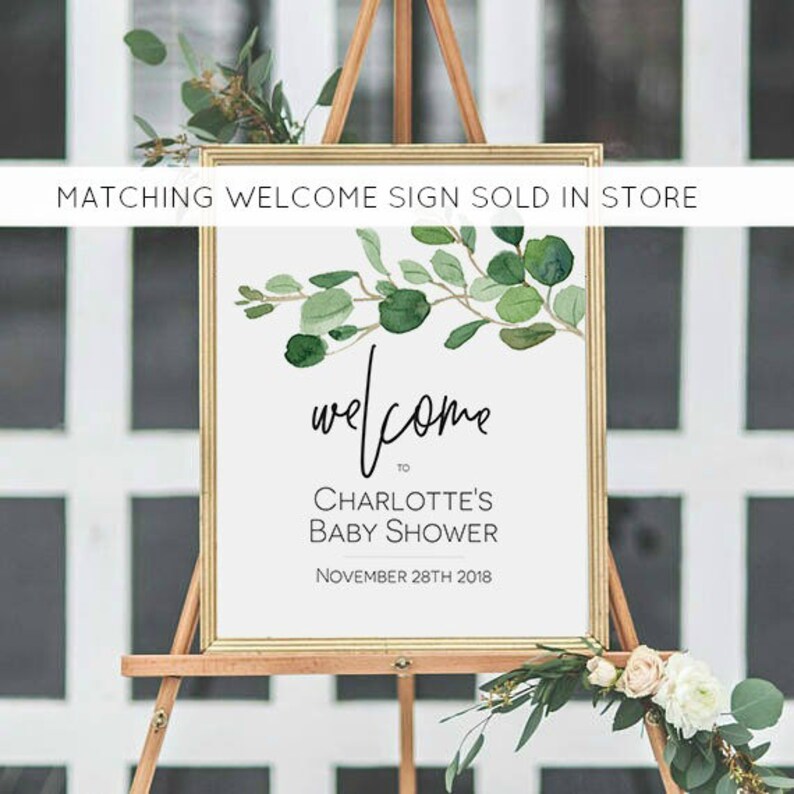 Cards and Gifts Sign Greenery Cards Sign Template Printable - Etsy