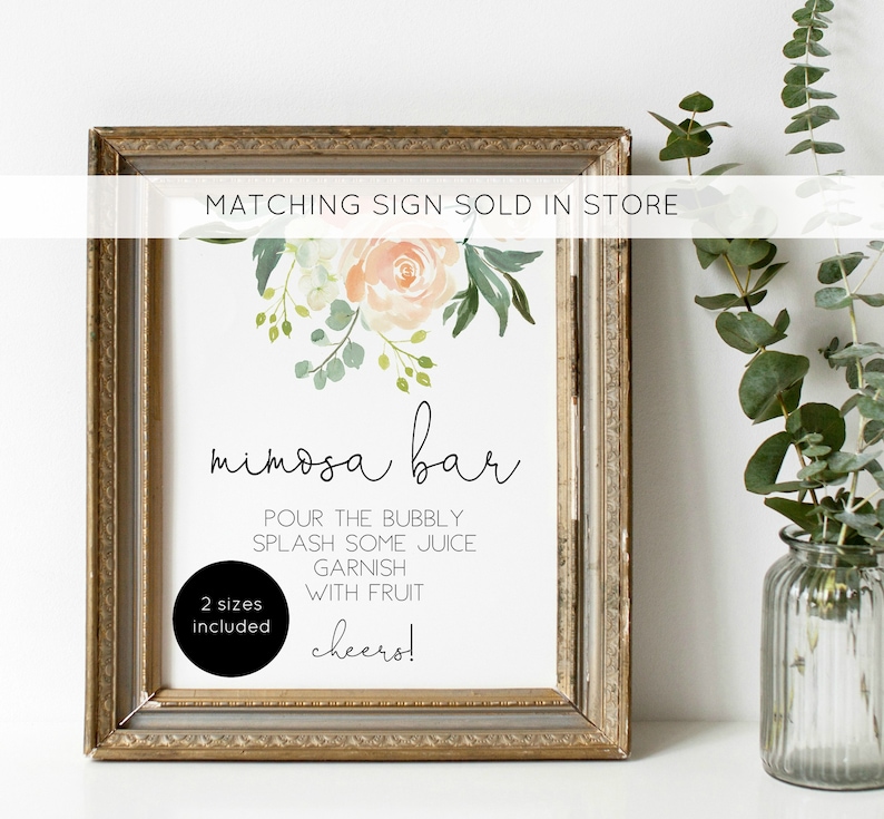 Peach Table Numbers 5x7 4x6 Printable Table Numbers Table - Etsy