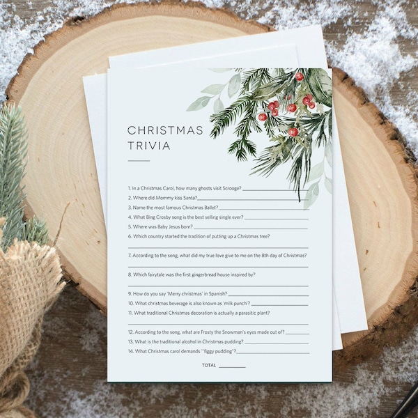 Christmas Trivia - Etsy
