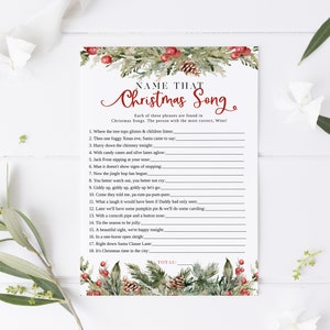 Name That Christmas Song, Christmas Songs Game, Holiday Party Game ...