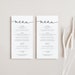 Script Wedding Menu Card, Wedding Menu Template, Script Menu, Printable ...