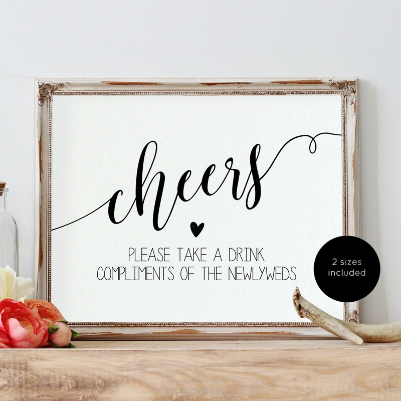 Cheers Sign - Etsy