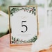 Christmas Printable Table Numbers, Holiday Table Numbers, 5x7 & 4x6 ...