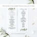 Greenery Seating Chart Cards, Printable Seating Chart Template, Table ...