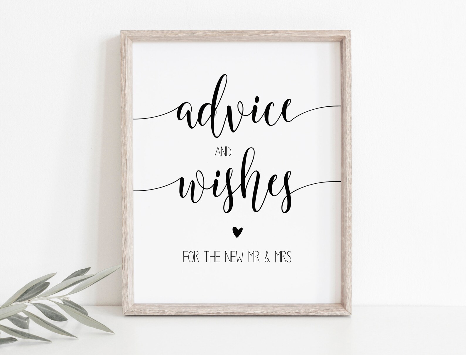 Wedding Advice Sign Template, Printable Advice Cards, Wedding Signs ...