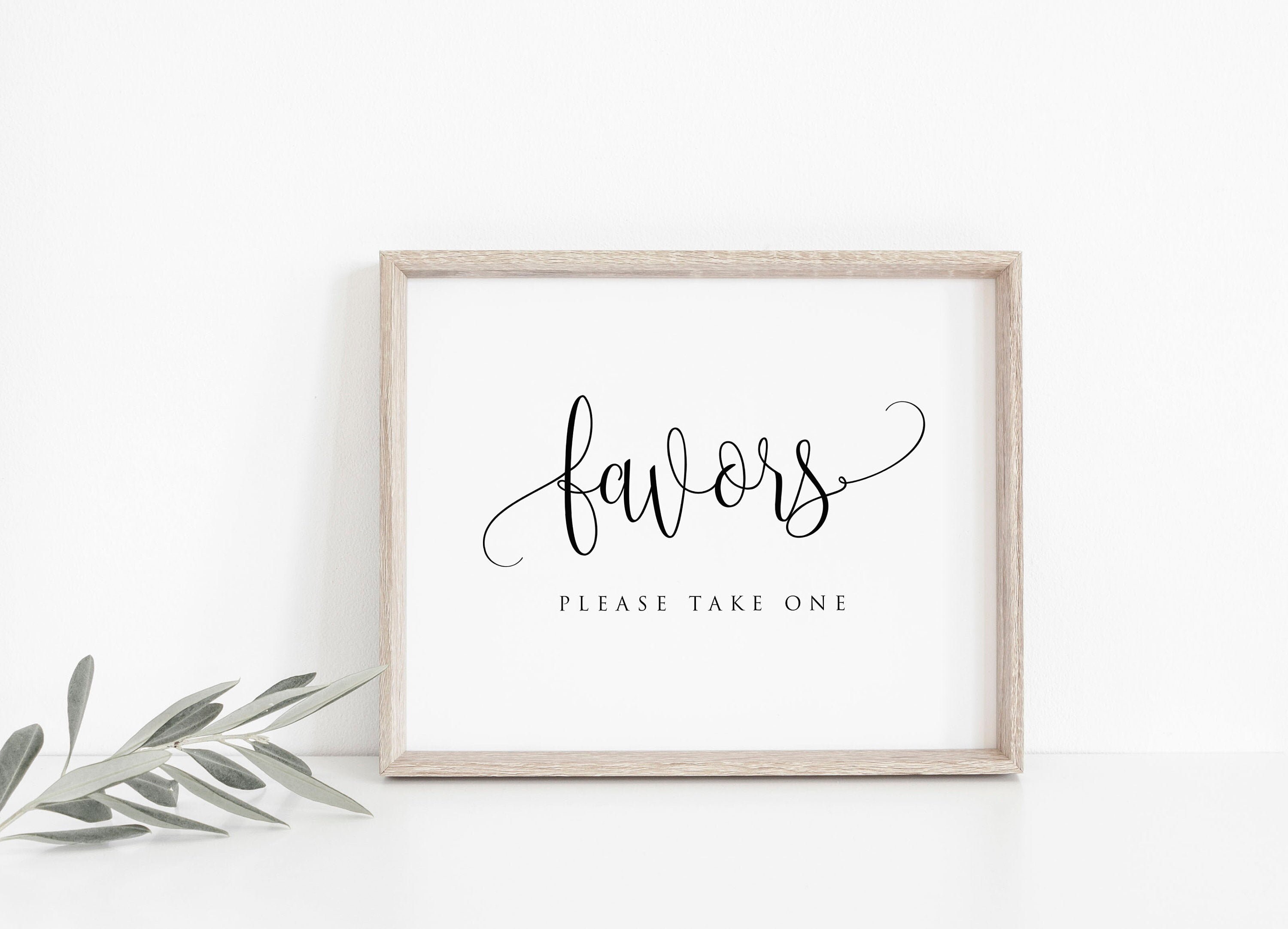Wedding Favor Sign Printable Favor Sign Template Wedding - Etsy