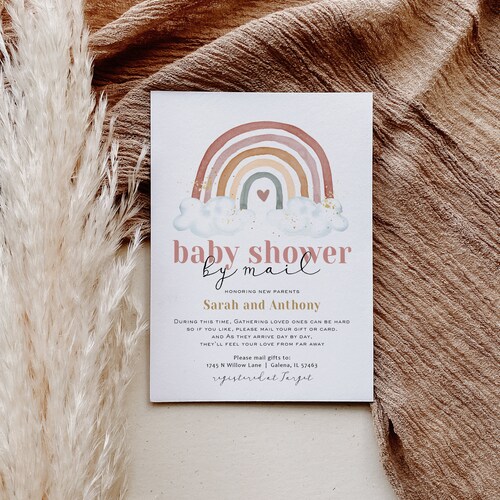 Baby Shower by Mail Invitation Social Distance Baby Shower - Etsy