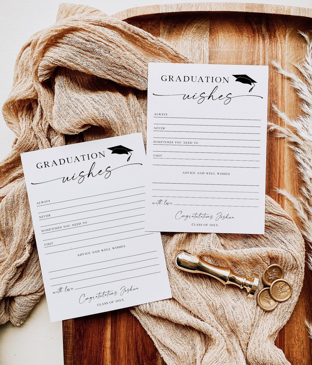 Graduation Advice Card Template, Printable Advice Card, Graduation Well ...