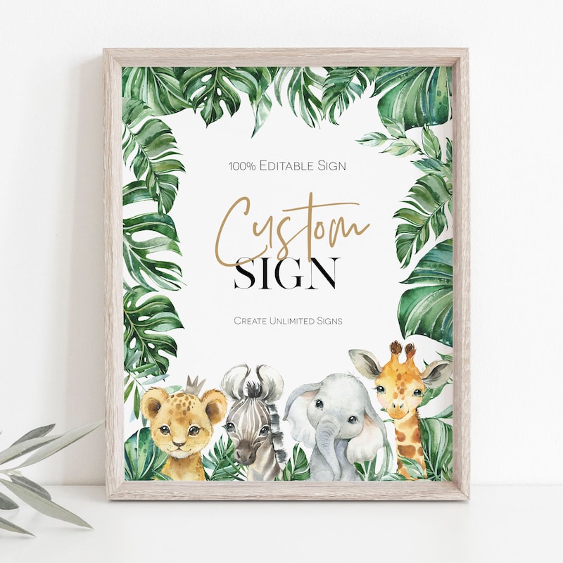 Safari Signs - Etsy