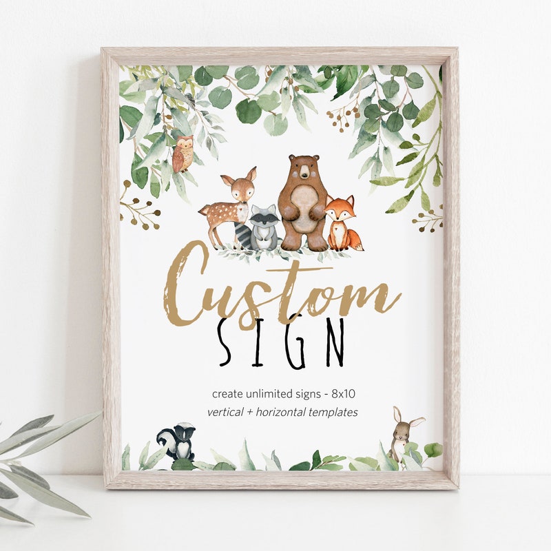 Woodland Sign - Etsy
