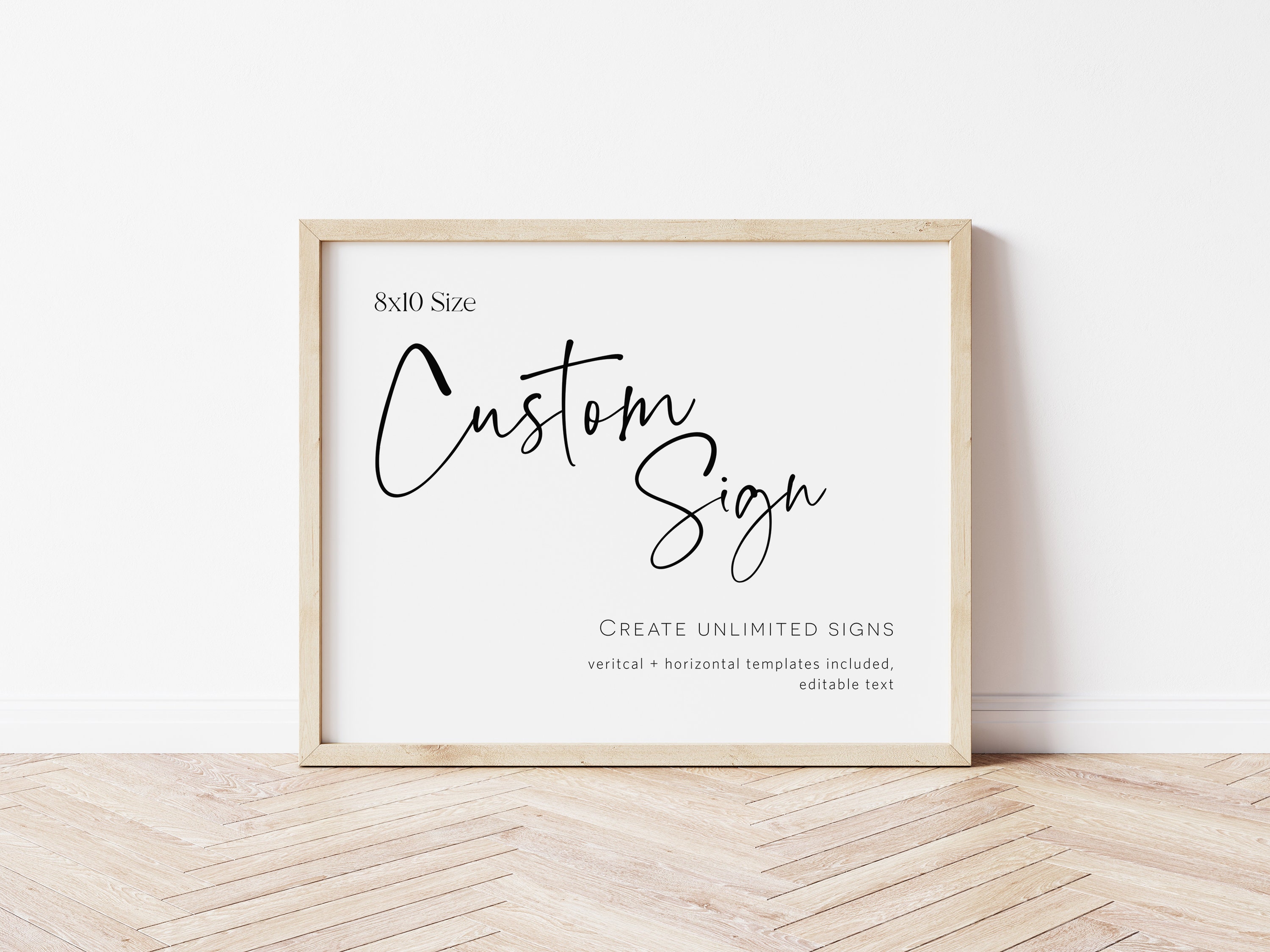 Editable Custom Wedding Sign Template, Modern Wedding Sign, Bridal ...