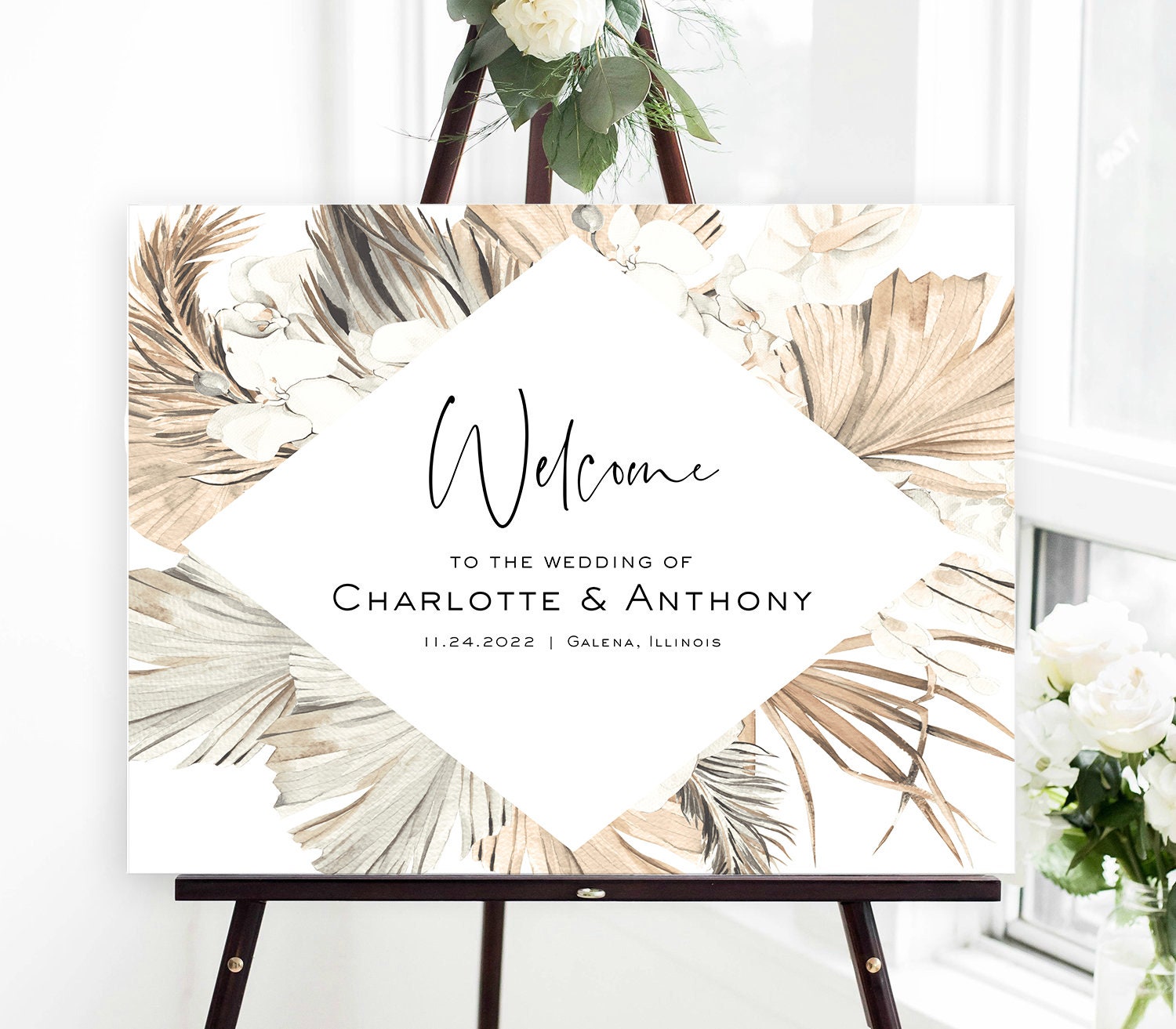 Bohemian Welcome Sign Summer Welcome Poster Printable Boho - Etsy