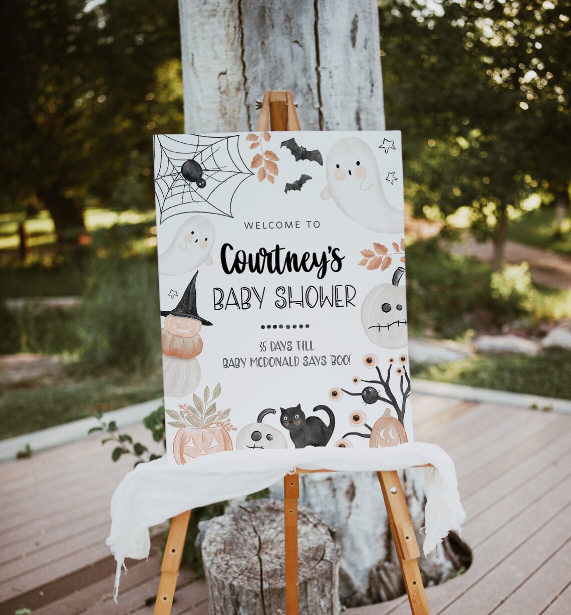 Halloween Welcome Sign Spookywelcome Poster Printable - Etsy