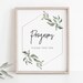 Programs Sign, Printable Wedding Programs Sign, Modern Greenery ...