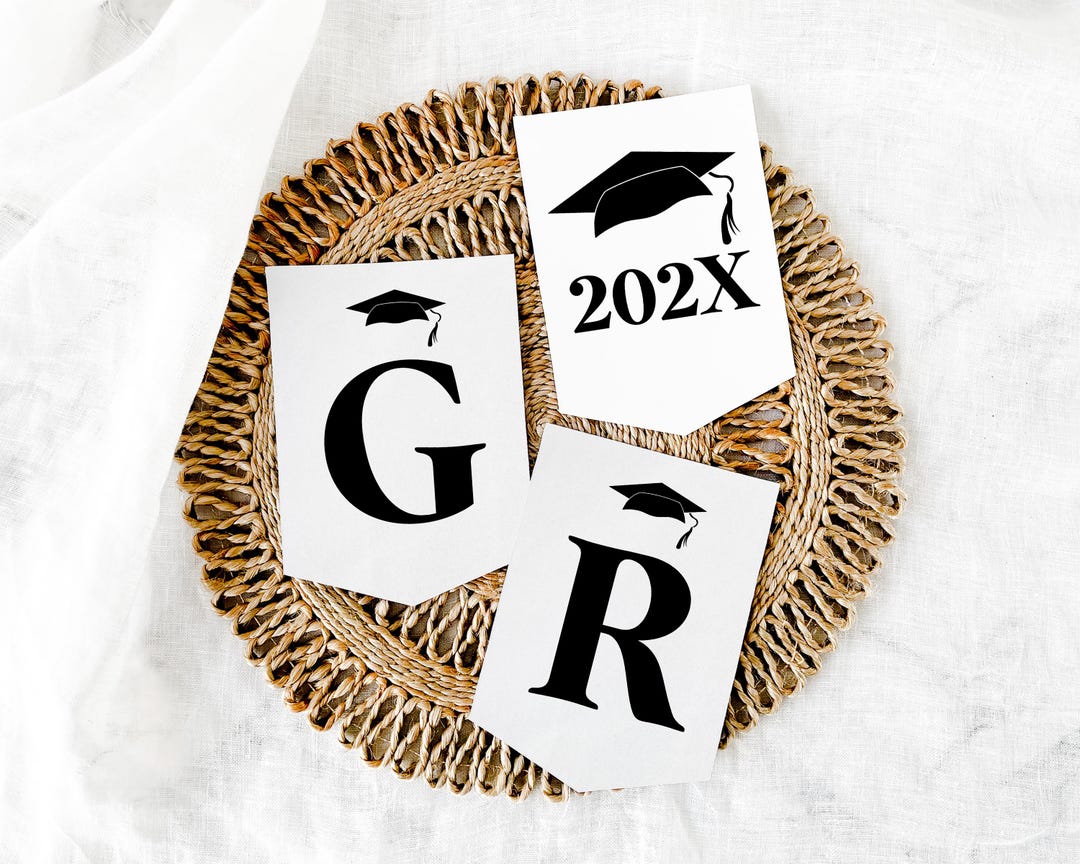 Graduation Banner, Printable Graduation Party Banner Flags, Graduate ...