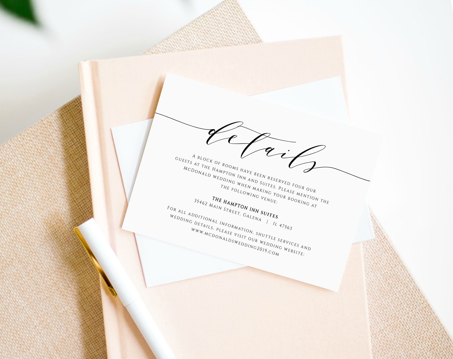 Script Wedding Invitation Calligraphy Wedding Invitation - Etsy